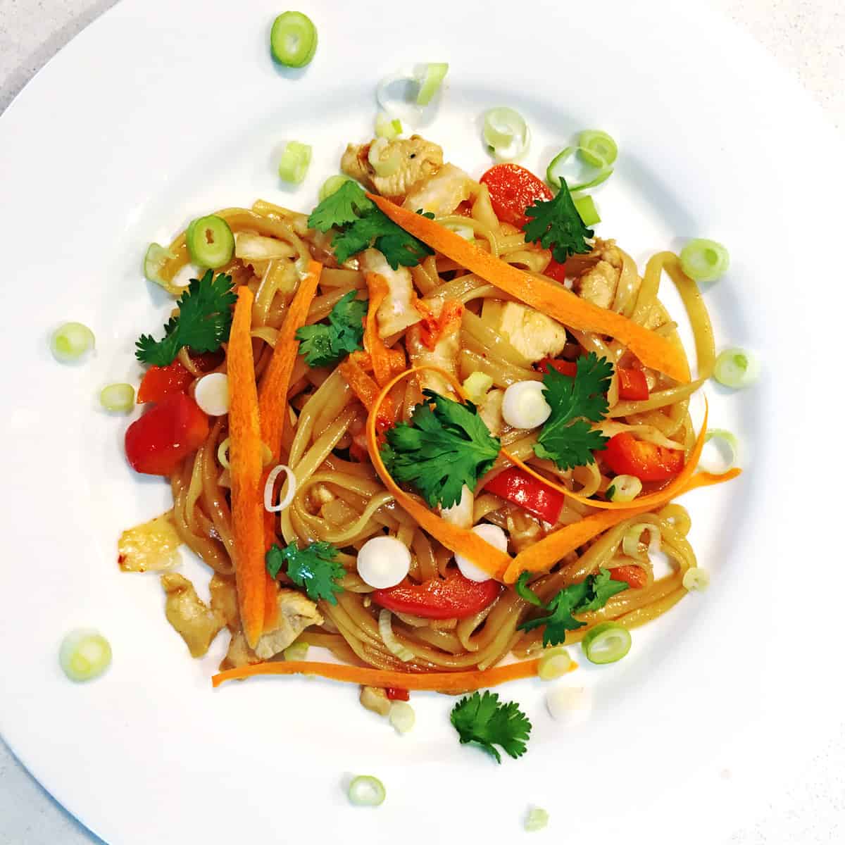 Quick Kimchi Noodles - One Happy Dish