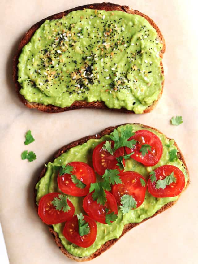 Avocado Toast (and Topping Ideas) - One Happy Dish