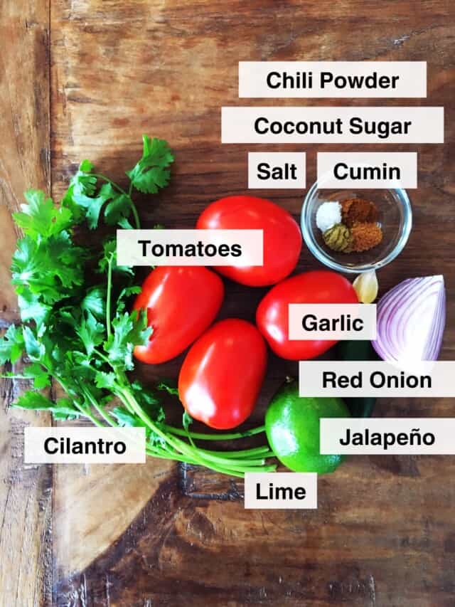 Fresh Homemade Salsa (Salsa Fresca) - One Happy Dish
