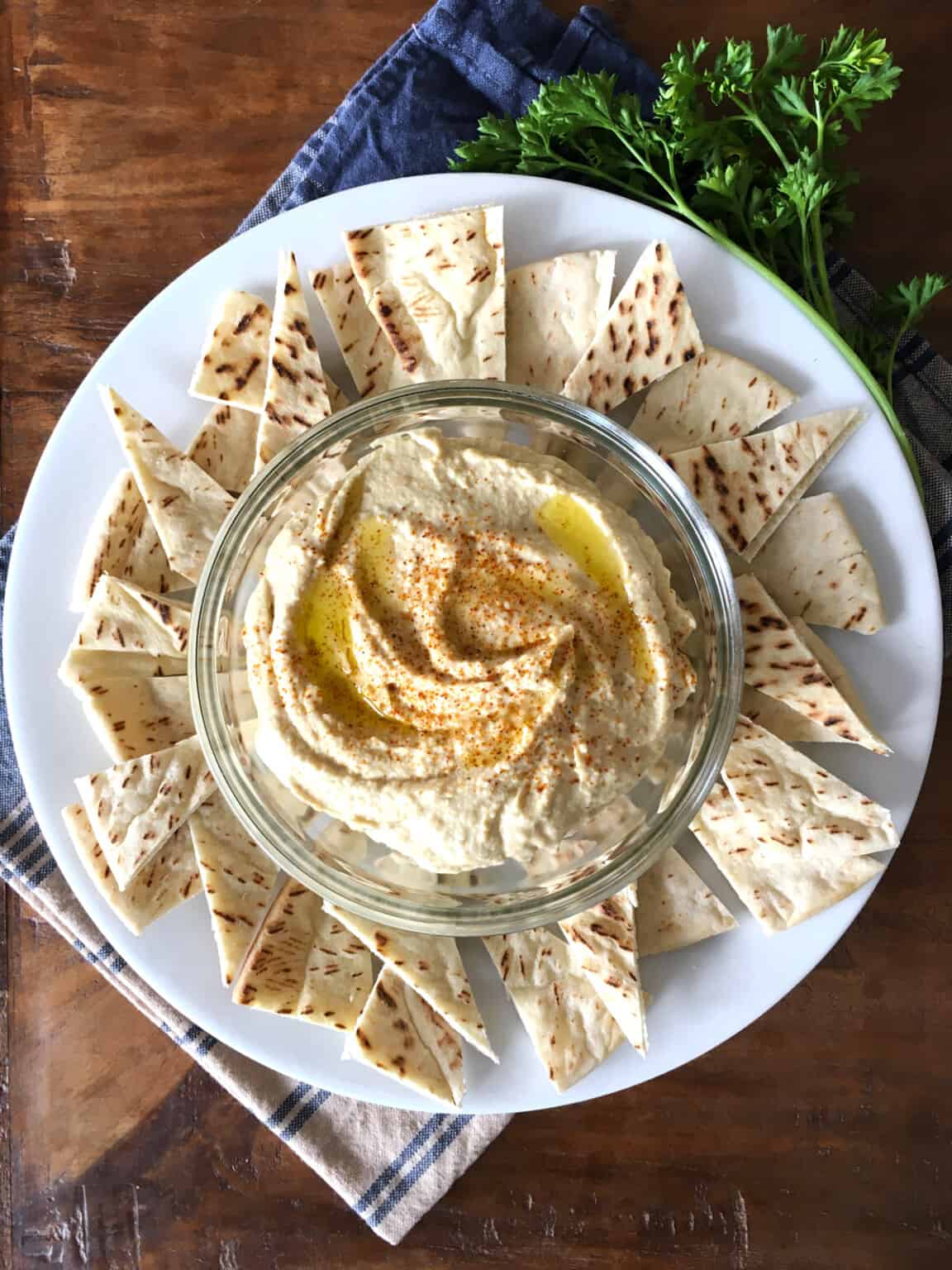 Easy Homemade Hummus (10 Minutes!) - One Happy Dish