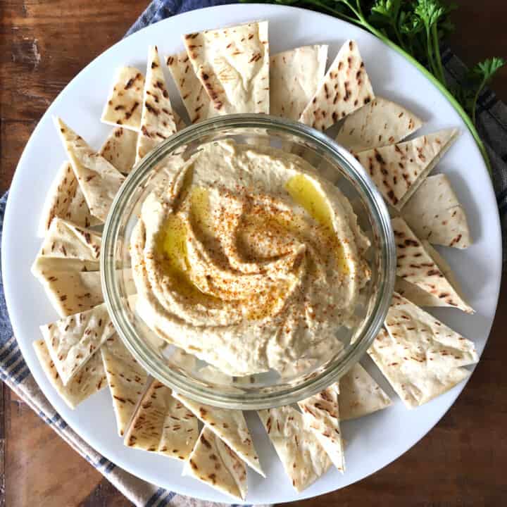 Easy Homemade Hummus (10 Minutes!) - One Happy Dish