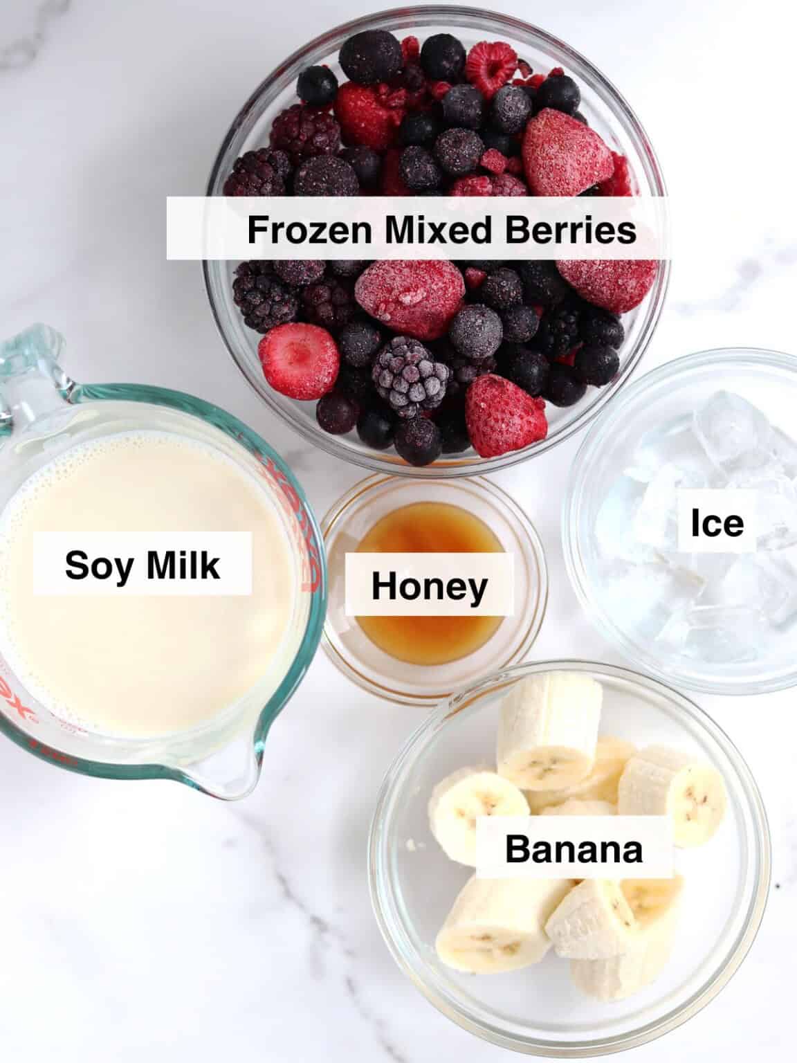 Mixed Berry Smoothie (Easy Recipe for One) - One Happy Dish