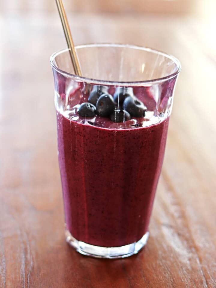 Blueberry Kefir Smoothie - One Happy Dish
