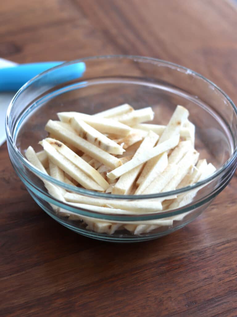 Crispy Baked Jicama Fries - One Happy Dish