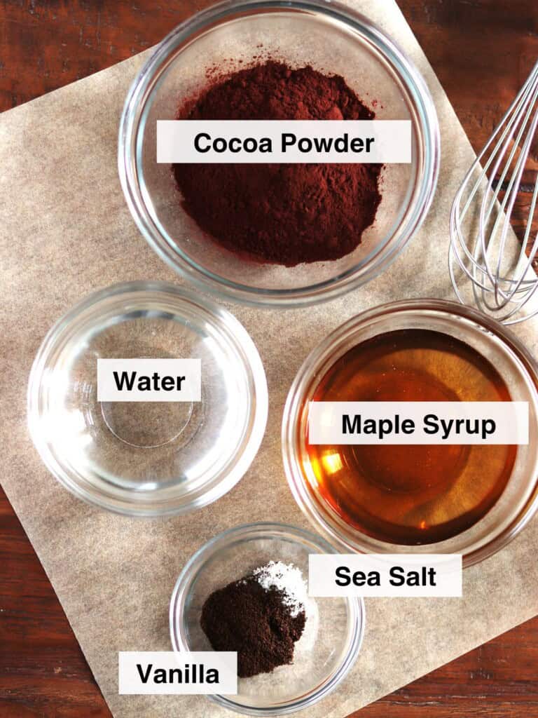 2-Minute Small Batch Chocolate Sauce (with Cocoa Powder) - One Happy Dish