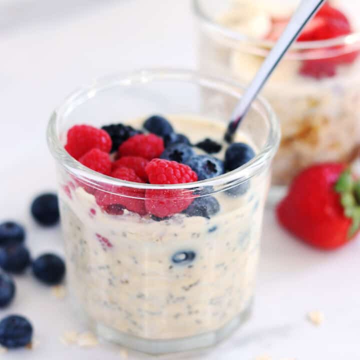 Protein Overnight Oats - One Happy Dish