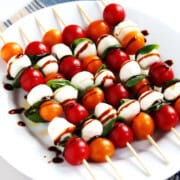 Caprese Skewers - One Happy Dish
