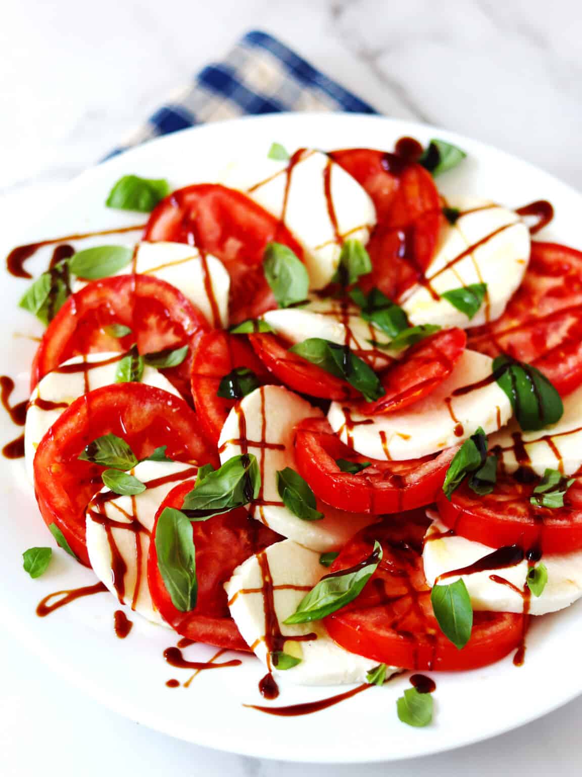 Easiest Caprese Salad (10 Minutes) - One Happy Dish