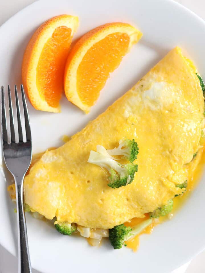 Scrambled Eggs with Cream Cheese (For One) - One Happy Dish