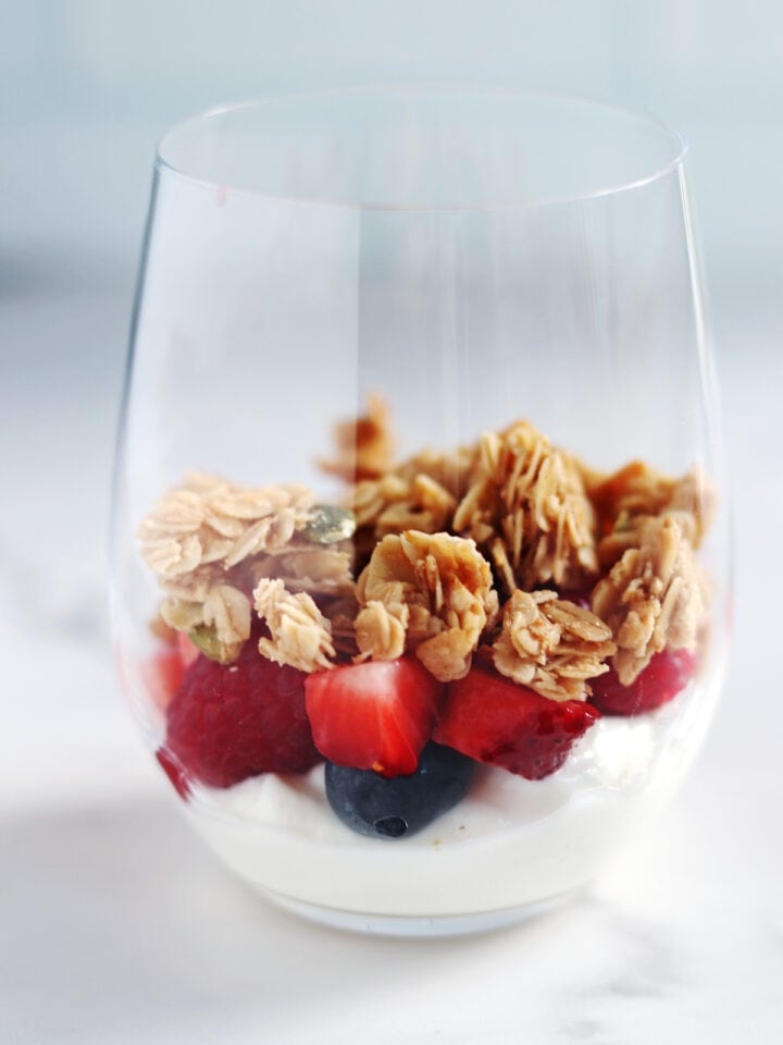 5-Minute Yogurt Parfait for One - One Happy Dish